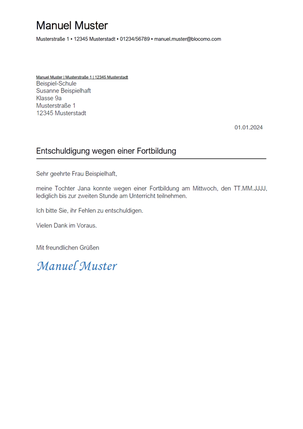Entschuldigung Schule: Vorlagen & Muster