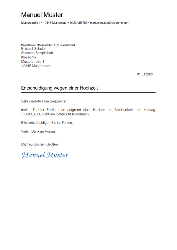Entschuldigung Schule: Vorlagen & Muster