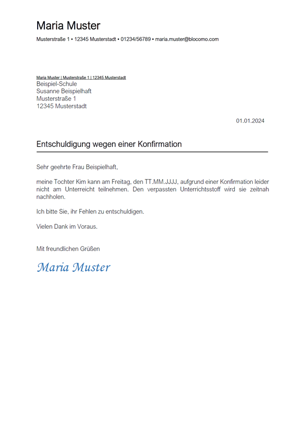 Entschuldigung Schule: Vorlagen & Muster