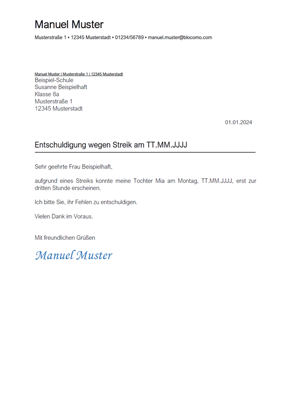 Entschuldigung Schule: Vorlagen & Muster